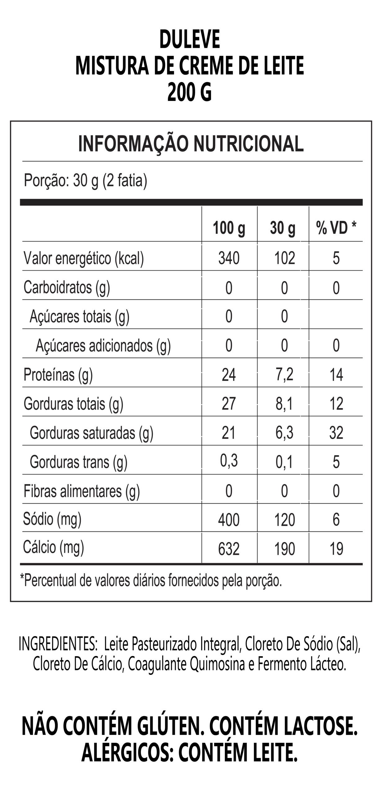 Mistura de creme de leite 200g – Duleit