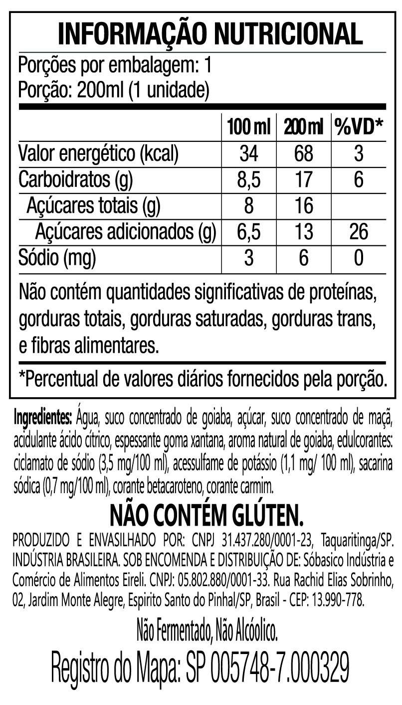 BEBIDA DULEVE SABOR GOIABA 200ML – Duleit