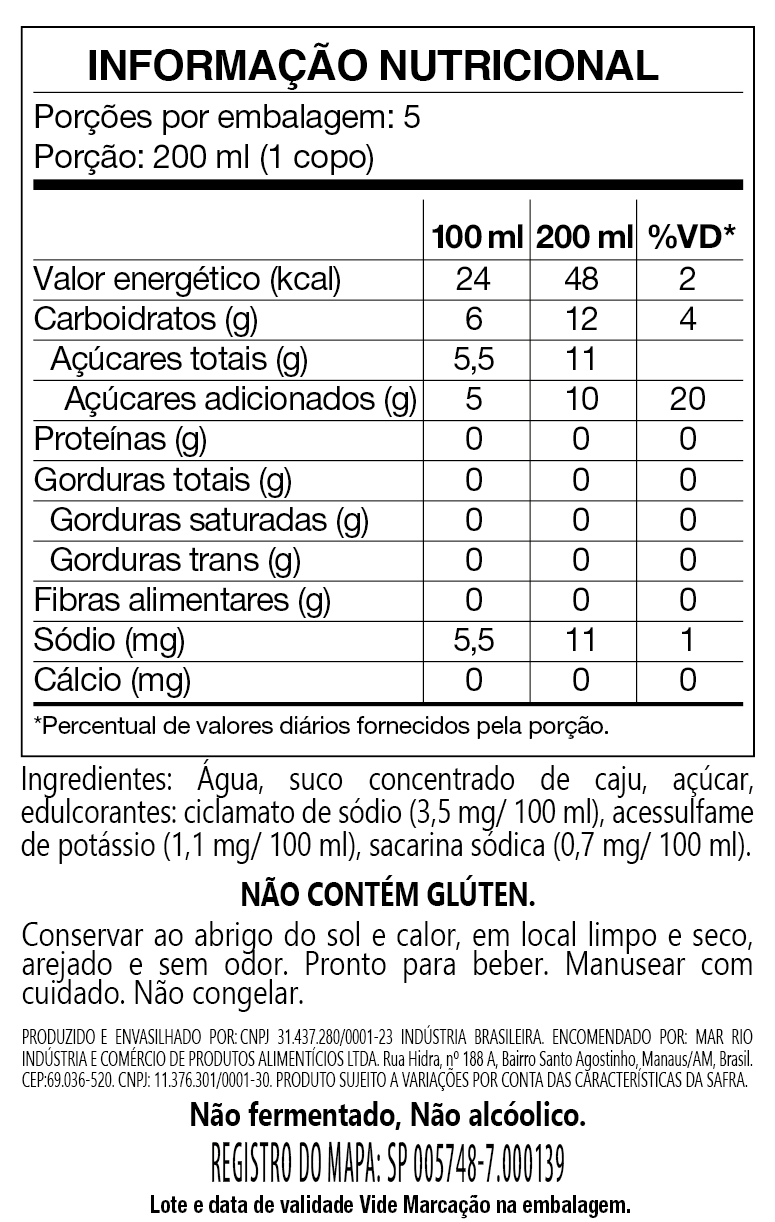 NECTAR DULEVE CAJU 1L – Duleit