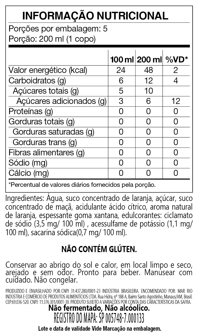 NECTAR MISTO DULEVE LARANJA E MAÇÃ 1L – Duleit